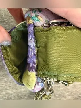 Donna Sharp | Bags | New Donna Sharp Quilted Purple Green Floral ...
